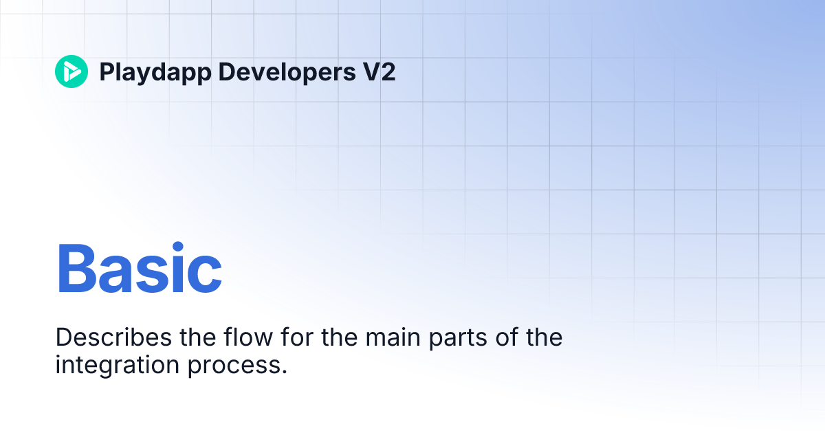 Basic | Playdapp Developers V2